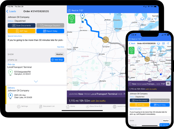 Custom Mobile Driver Apps. Infinite Possibilities. - Eleos